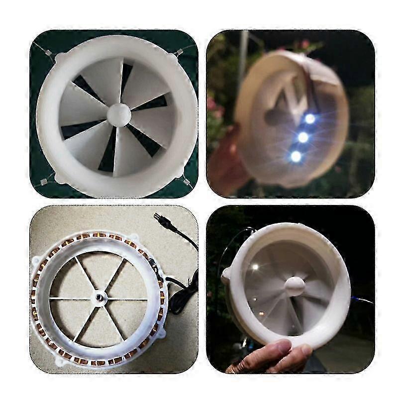25W Wind Generator 12V Wind Turbine Portable Permanent Magnet Set for ...