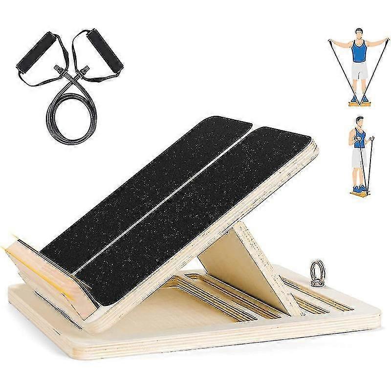 Professional Slant Board, Wood Calf Stretcher Slant Board, Adjustable ...