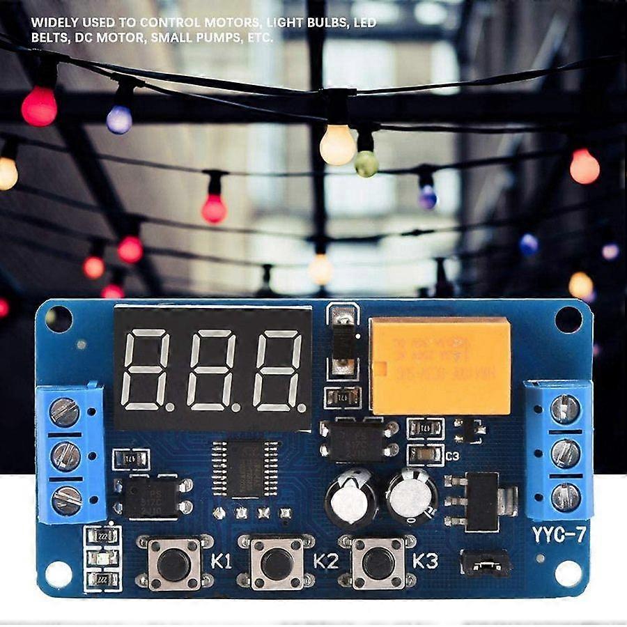 Time Delay Module LED Display Timer Relay 3V 3.7V 4.5V 5V 6V Signal Cycle Timing Switch Multi ...