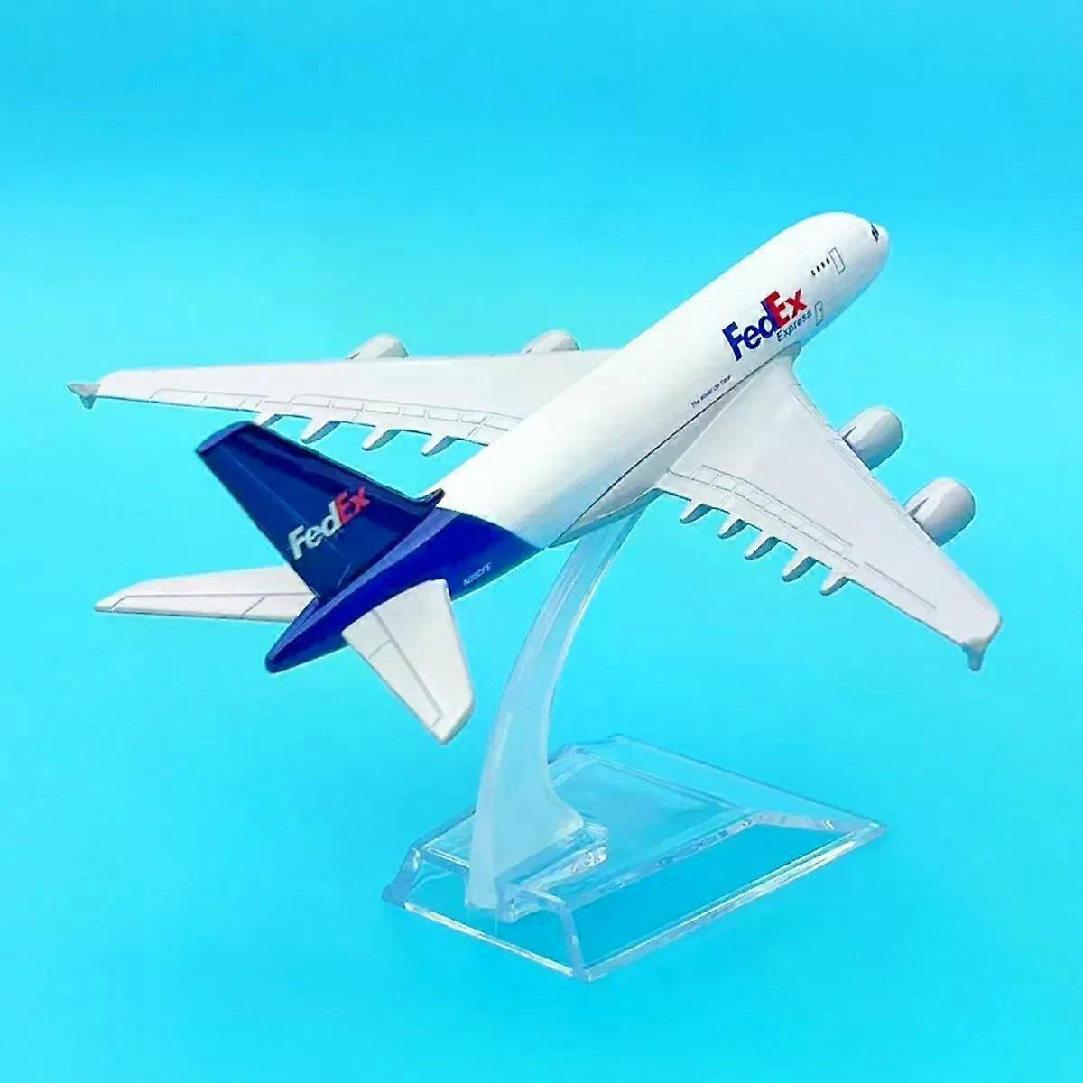 1:400 American FedEx A380 Metal 16cm Scale Boeing Airbus Aircraft Model ...