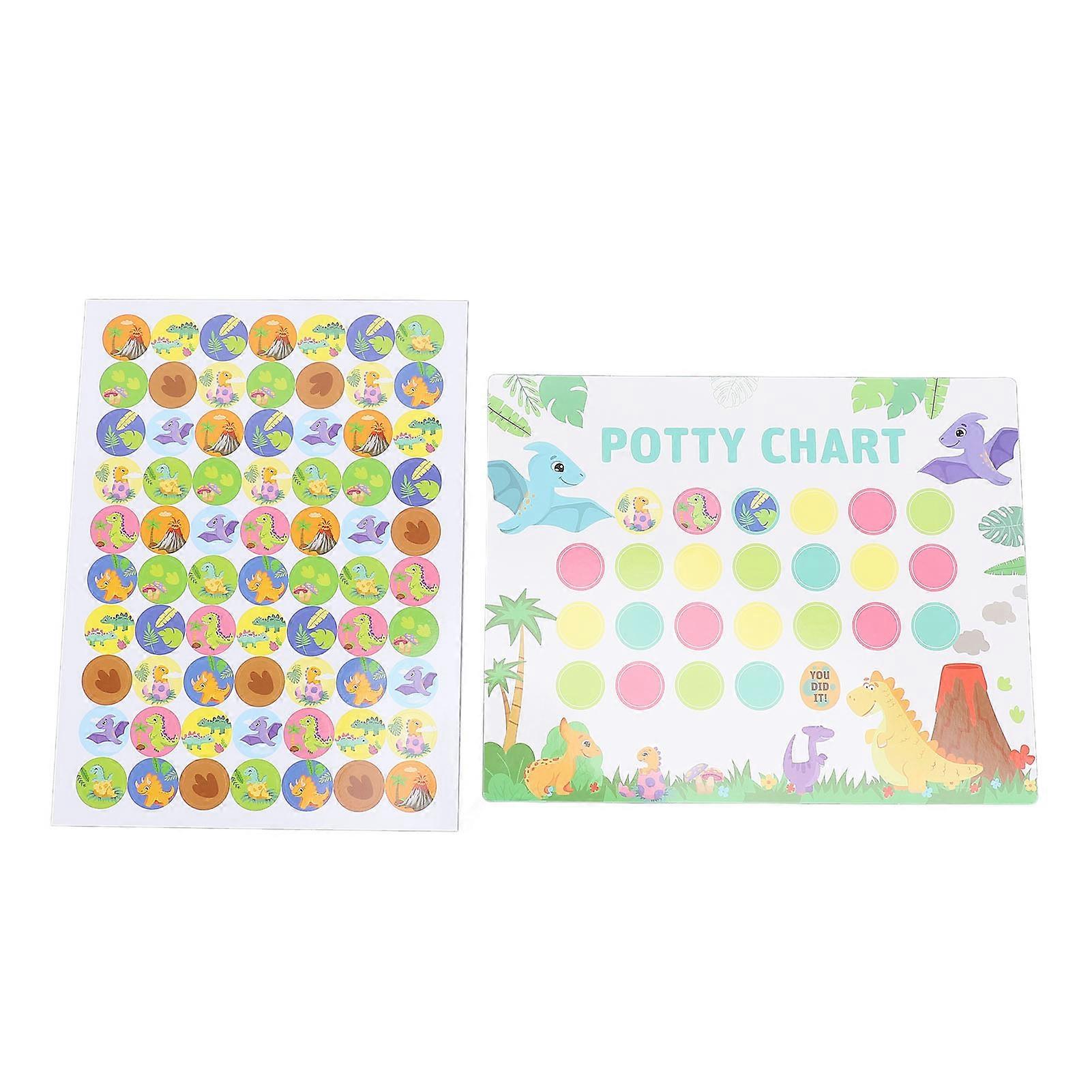 Potty Training Chart for Toddler Toilet Potty Training Sticker Reward ...