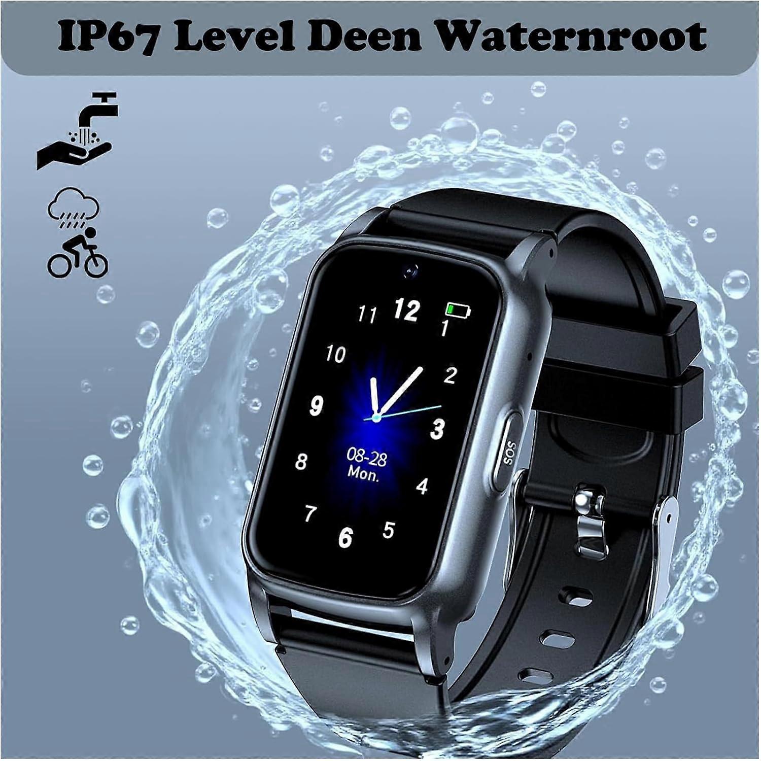 Senior Fall Detection Smart Watch With GPS SOS Health Monitoring IP67 ...