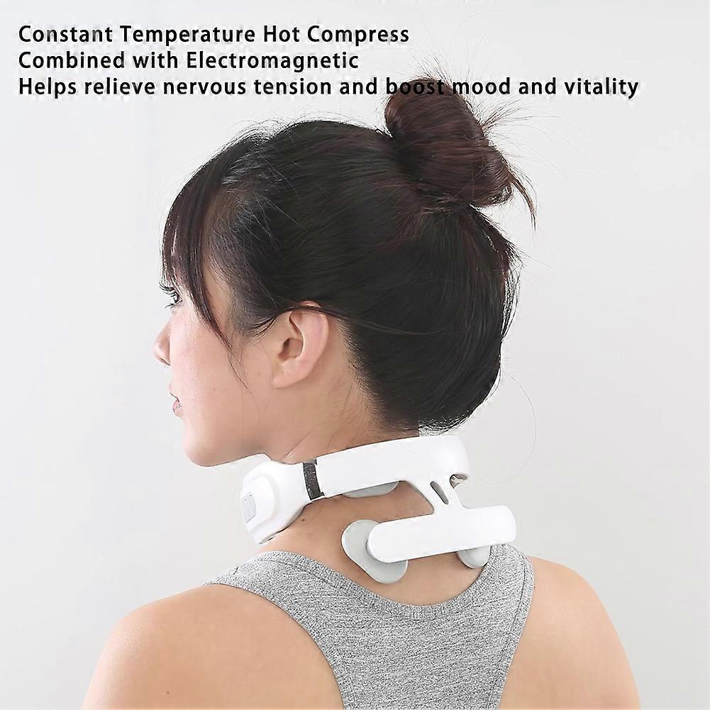 Portable Smart Neck Shoulder Massager with Heat Rechargeable Deep ...