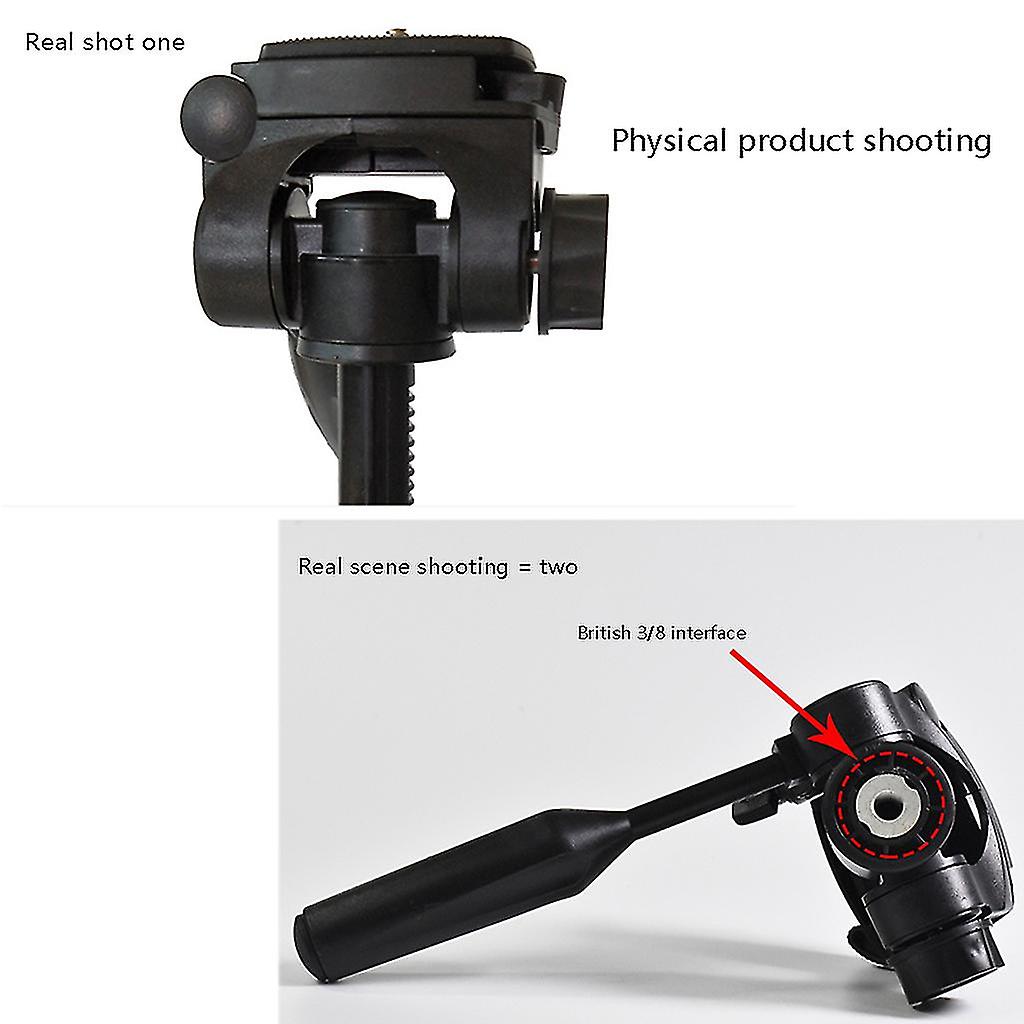 Tripod Pan Head, 360 Rotation 90 Tilt 3-dimensional Tripod Head Mount ...