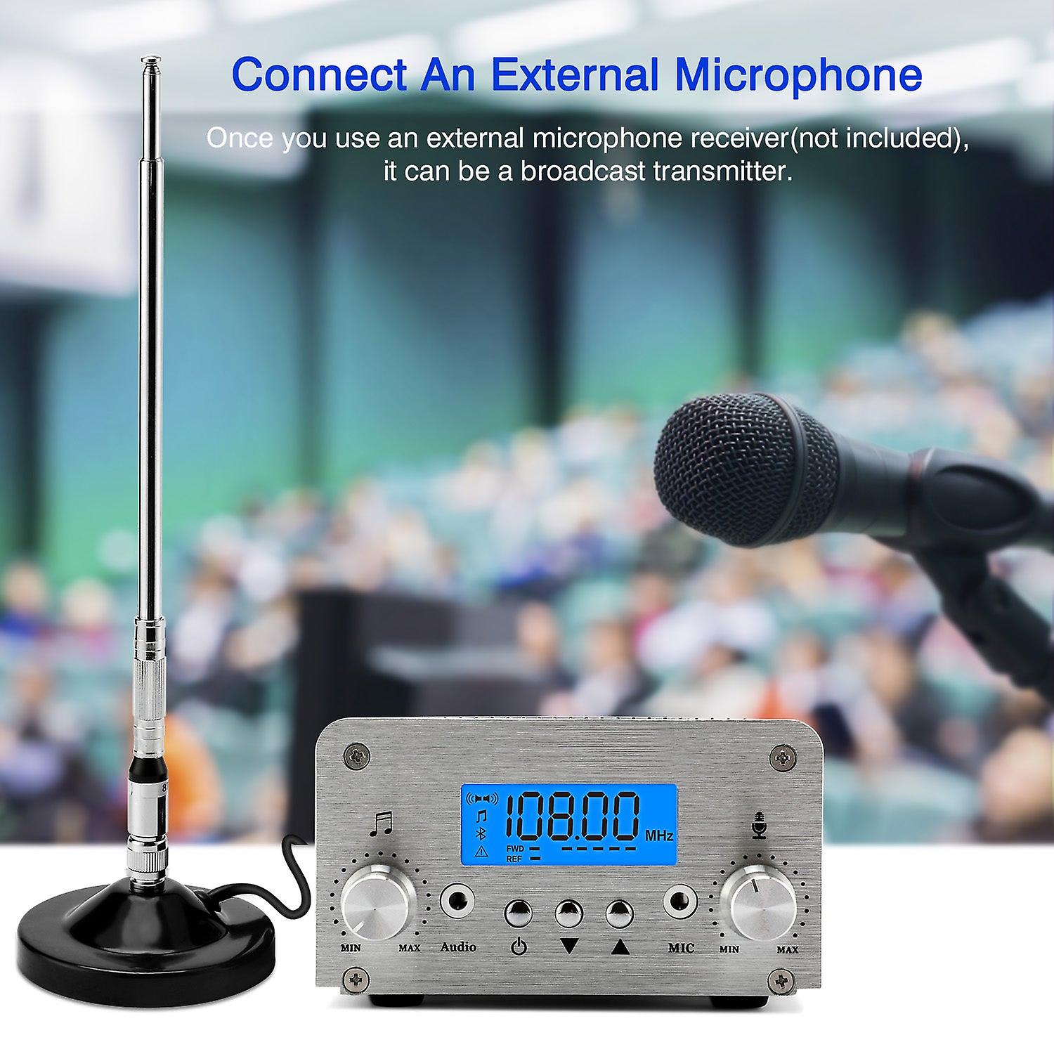 15W Fm Broadcast Transmitter T15b Stereo Pll Radio Station 87mhz-108mhz ...