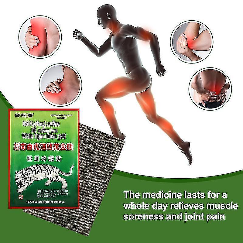 16pcs White Tiger Plaster Analgesic Patch Rheumatoid Arthritis Knee ...