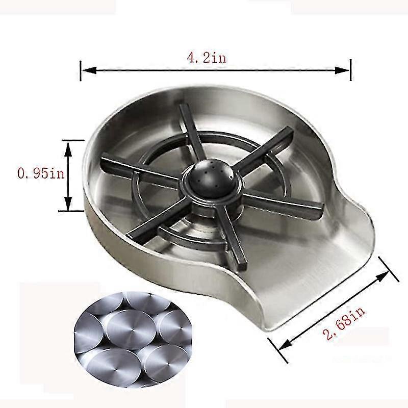 Stainless Steel Glass Rinser For Kitchen Sinks Bottles Washer For Bar ...