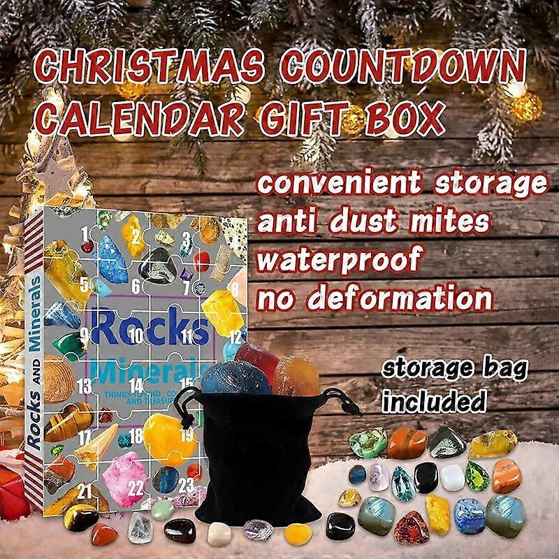Advent Calendar 2021, 24 pieces Rock and Mineral Geology Education ...