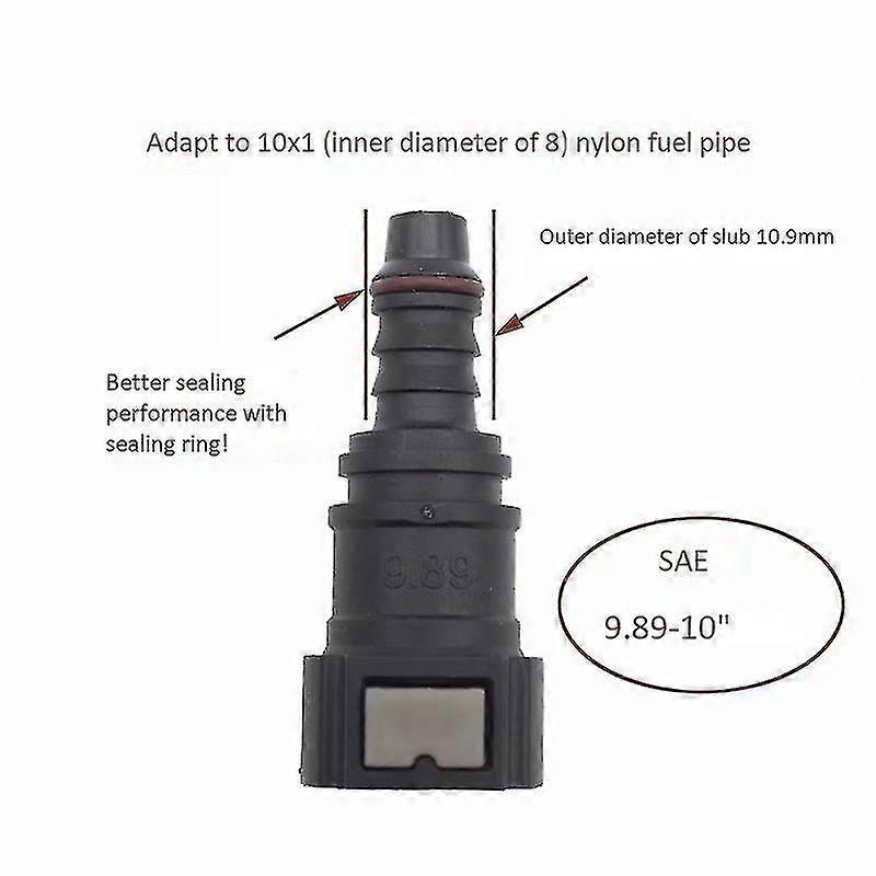 9.89 ID8 Curved Fuel Line Quick Connector, Urea Tube Fastener Pipe ...