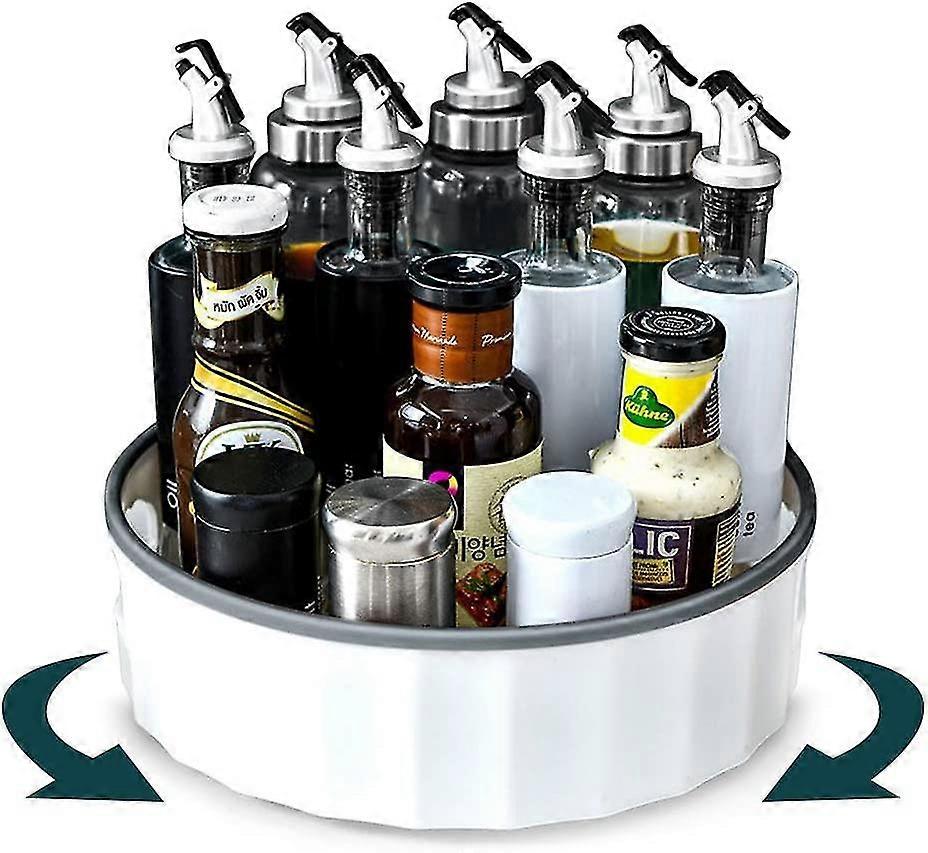 Revolving Spice Rack Kitchen Storage, Swivel Tray Revolving Base ...