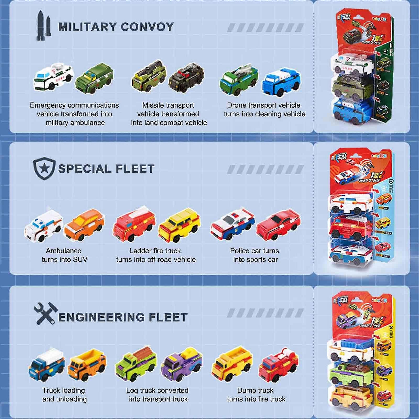 2024 Transform Toy,Transformable Dual-Design Toy Cars, Boys Amazing ...