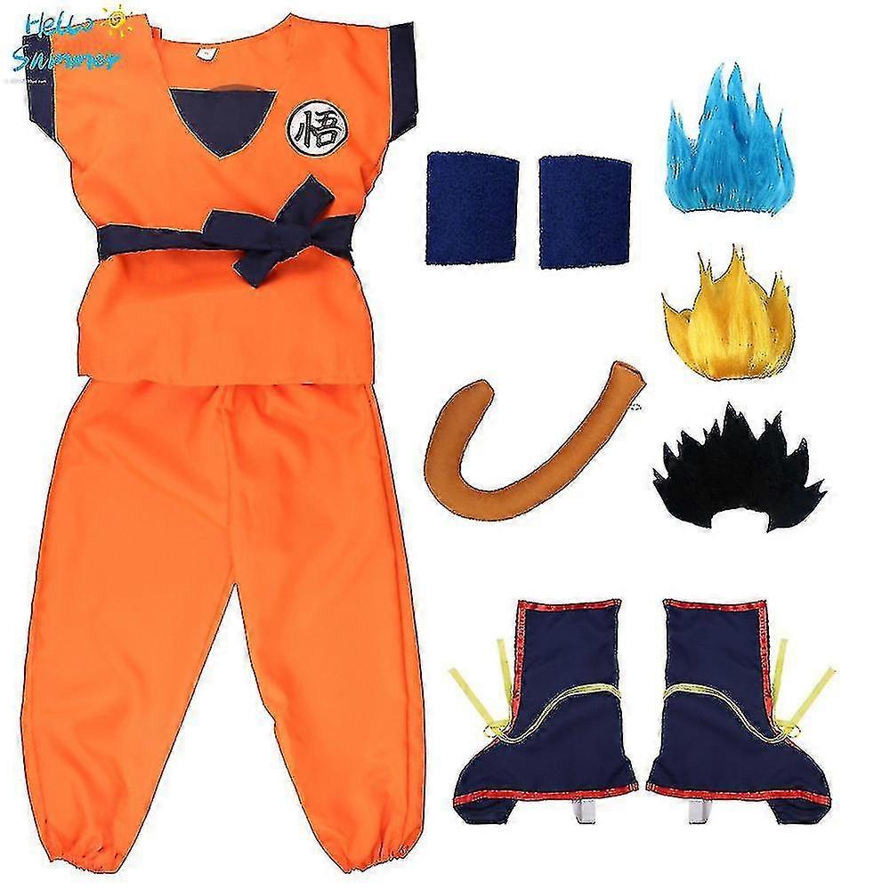 Christmas Kids Adult Suits Son Goku Cosplay Costume Anime Superheroes ...