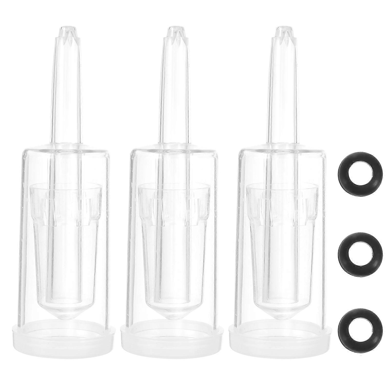 6Pcs Homemade Wine Air Locks One-way 3-Piece Check Valves (Assorted ...