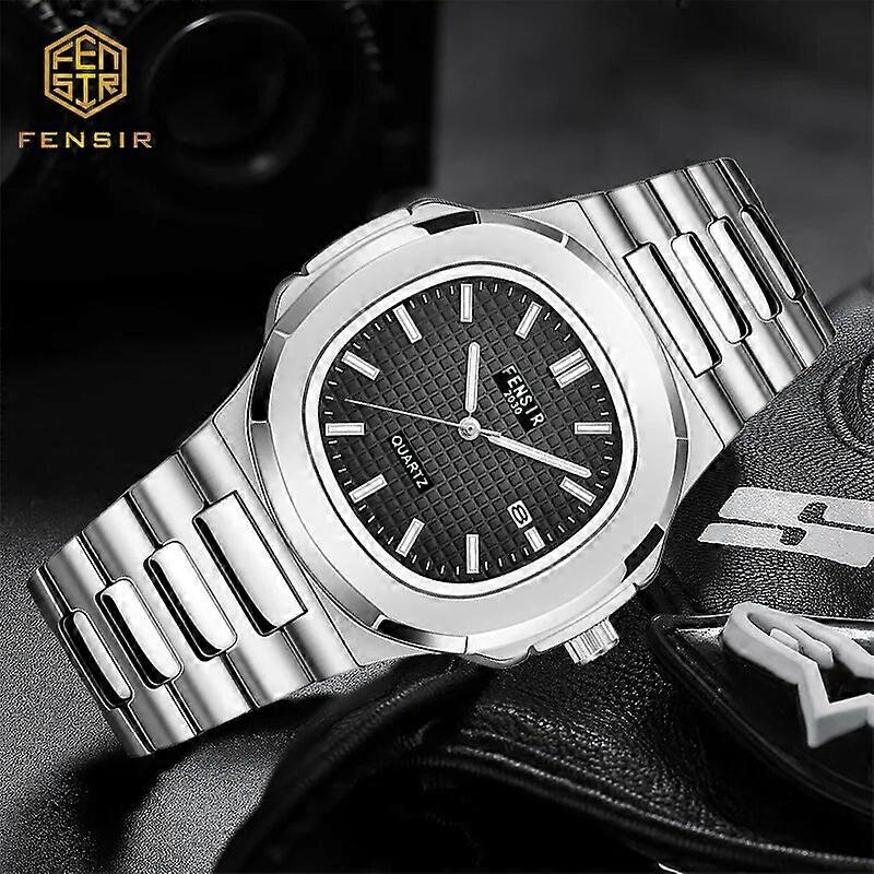 Sport Men Watches Fashion High-grade Golden Steel Band Quartz Nautilus ...