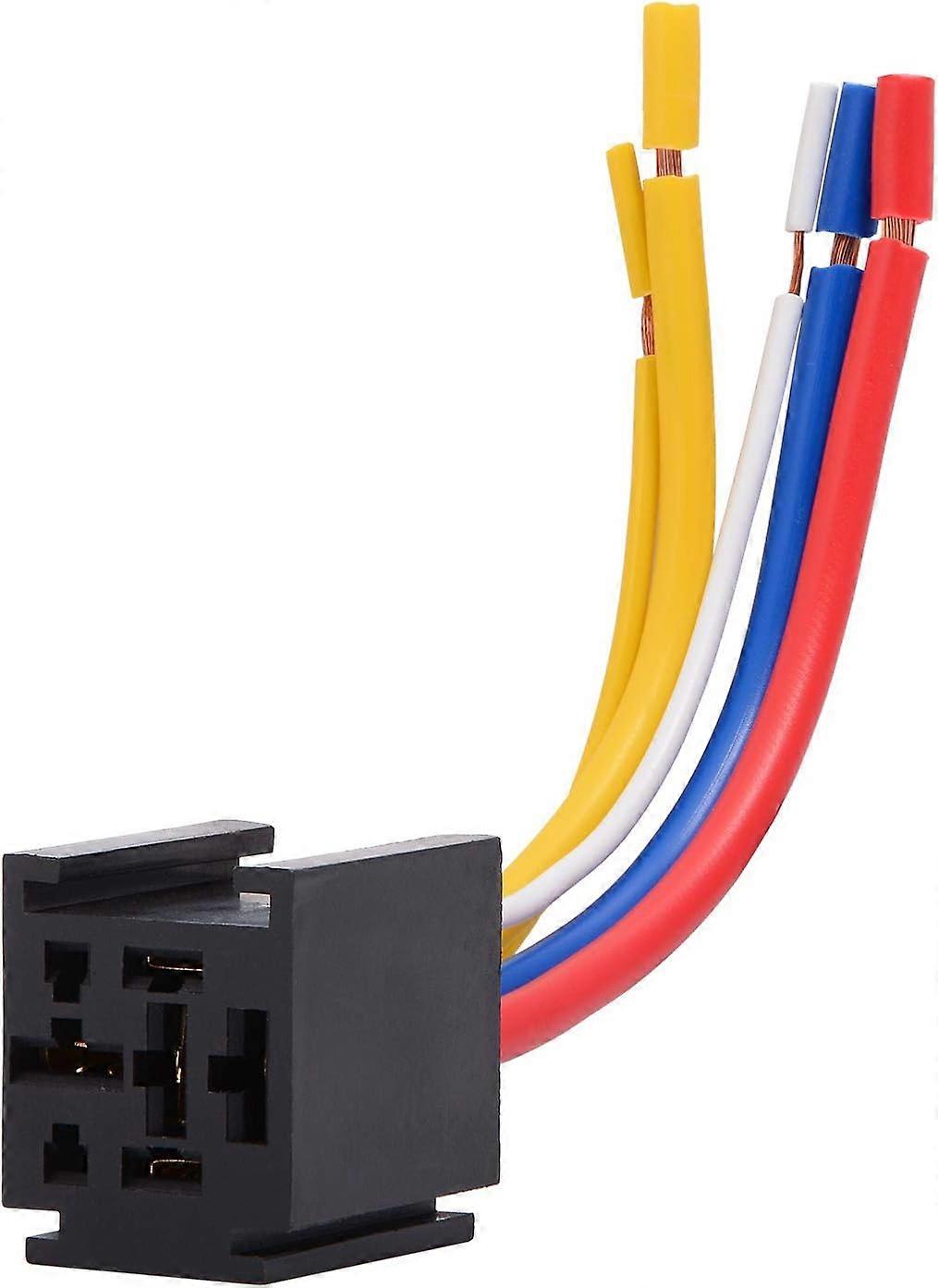 2 Pack Car Relay 12V 80 APM 5 Pin, Changeover Relay with Socket Holder ...