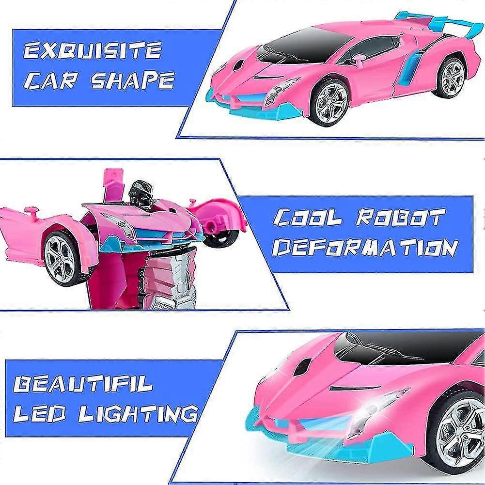 Remote Control Car Transforming Robot Rc Car For Kids, 2.4ghz 1:18 ...