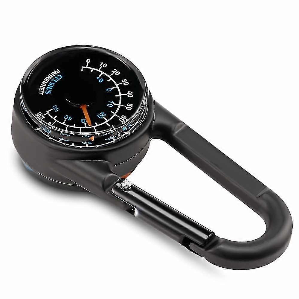 1pcs Compass,mini Metal 3-in-1 Multifunctional Carabiner Compass ...