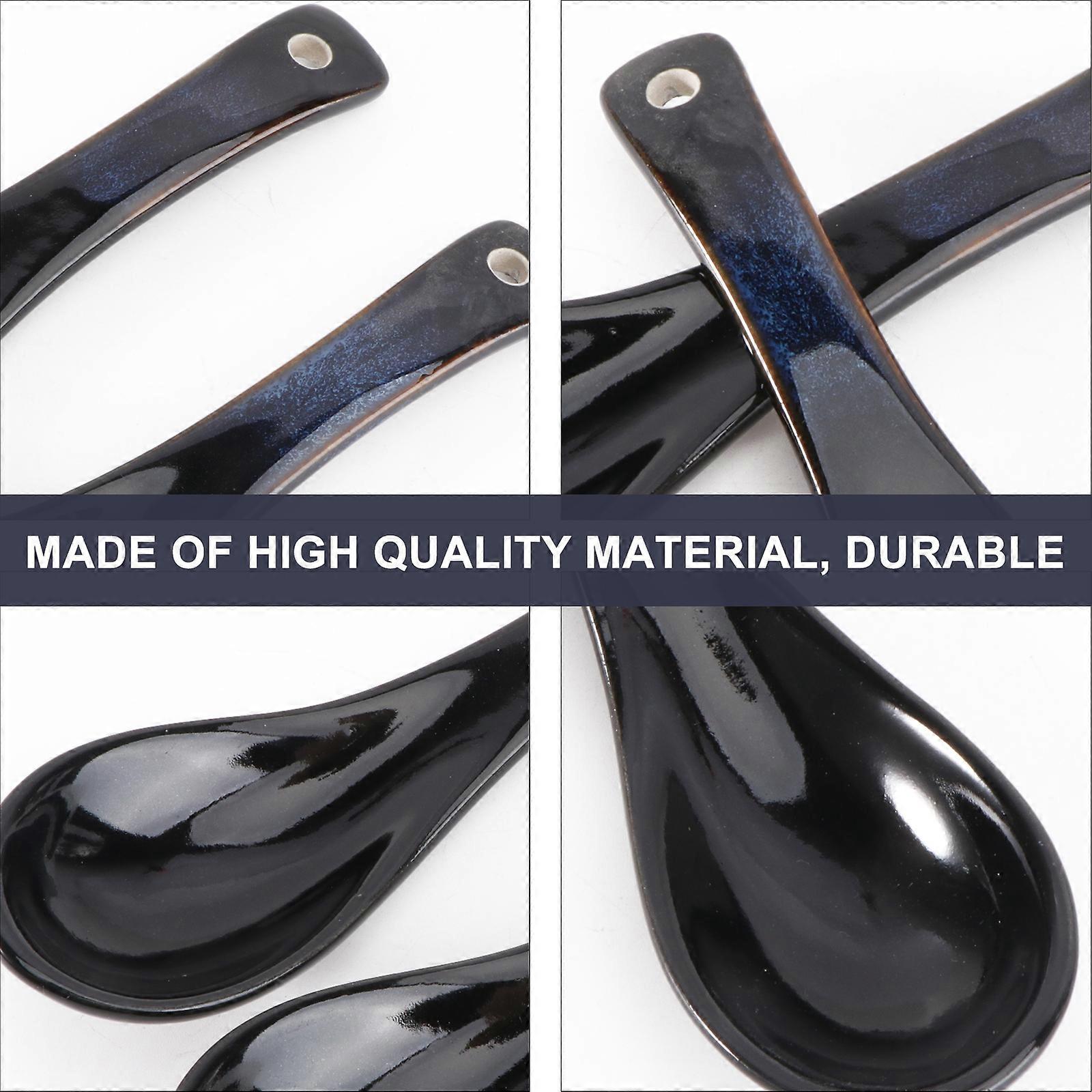 2pcs Creative Ceramic Spoon Multi-function Chinese Style Scoop Porridge ...