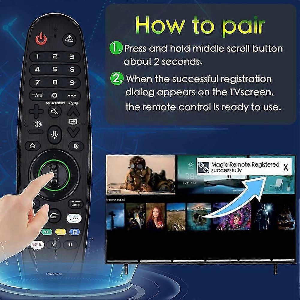 Voice Replacement Remote for LG Smart TV, Remote for AKB75855501,For LG ...