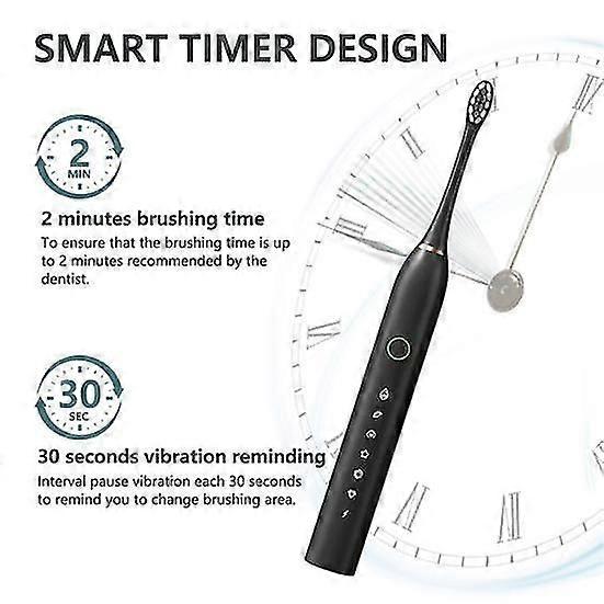 Electric Toothbrush with 6 Intelligent Modes Dense Soft Bristles ...