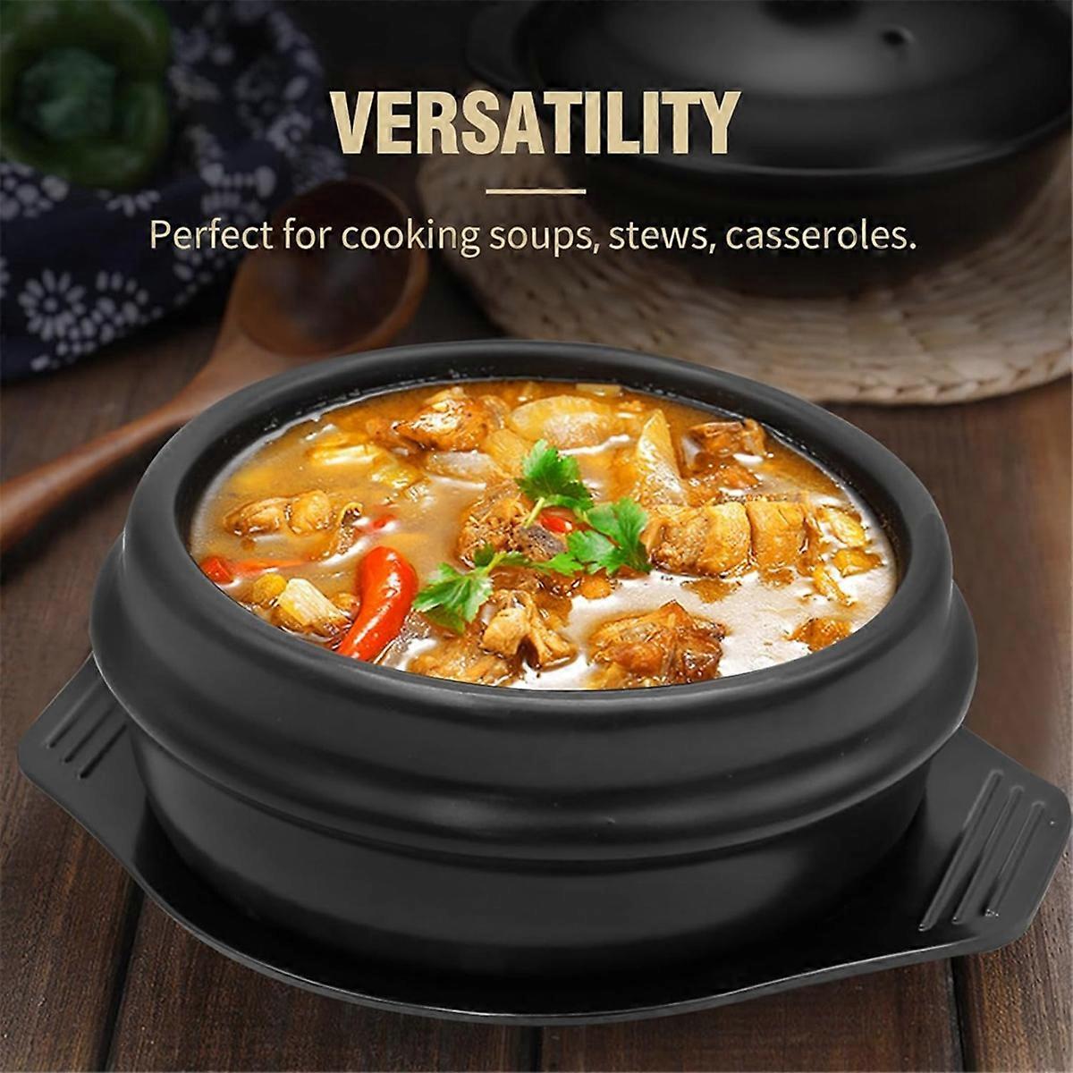 Korean Stone Pot, Ceramic Pots for Cooking, Clay Cooking Pot, Korean ...