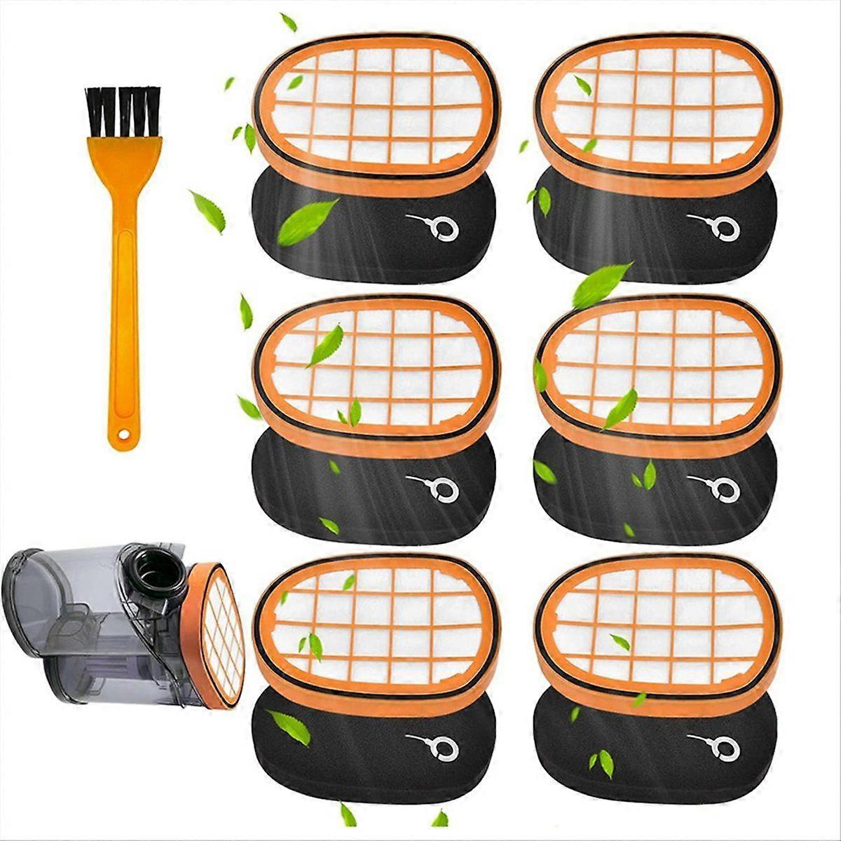 Pack of 6 Filters for Philips SpeedPro Max Aqua Battery Vacuum Cleaner ...