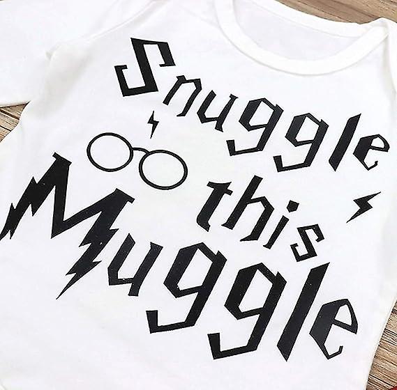 Baby Boy Girl Clothes Snuggle This Muggle Long Sleeve 3pcs Outfits ...