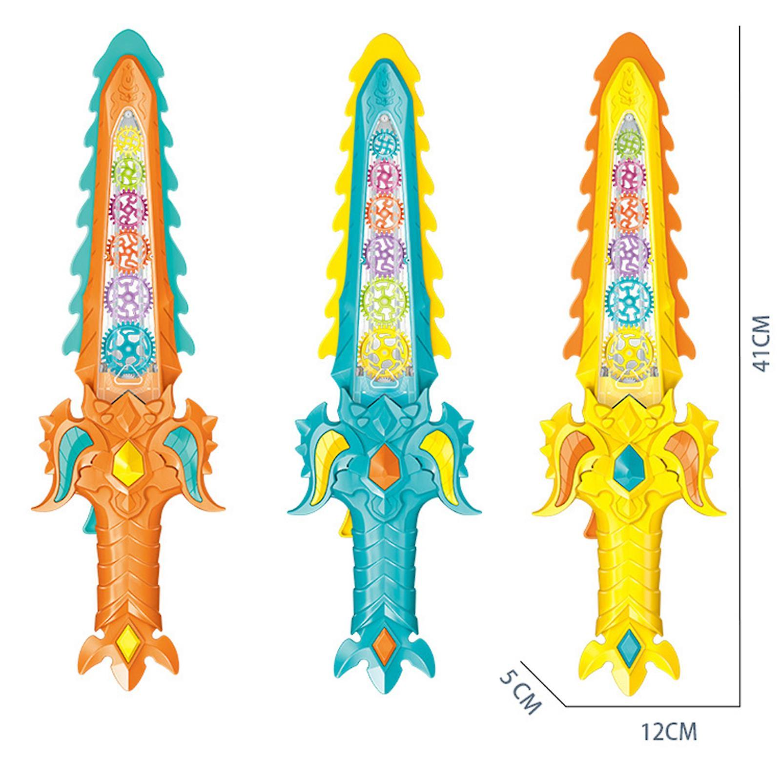 Sound Light Sword Transparent Gear Flashing Toy Baby Toddlers Girls ...