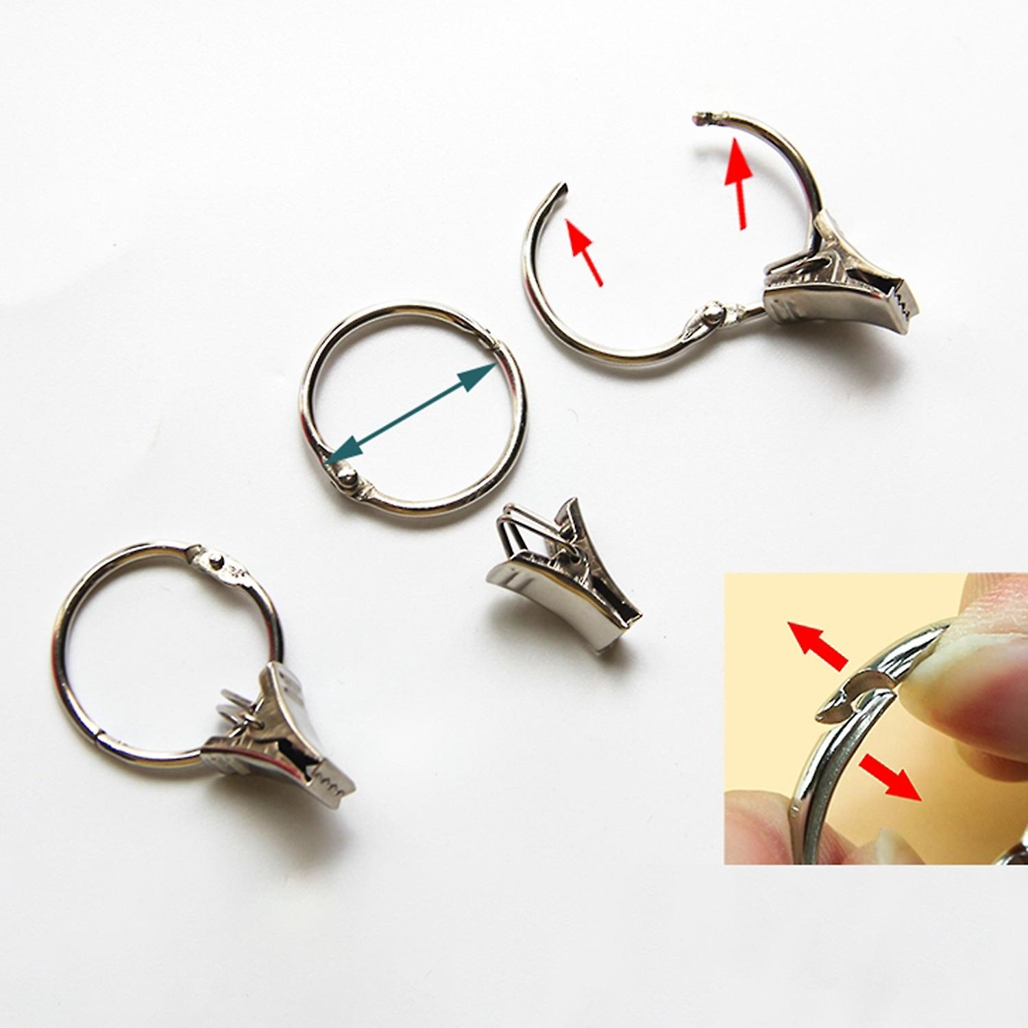 10Pcs Curtain Hook Openable Ring Rust-resistant with Clip Suspension ...