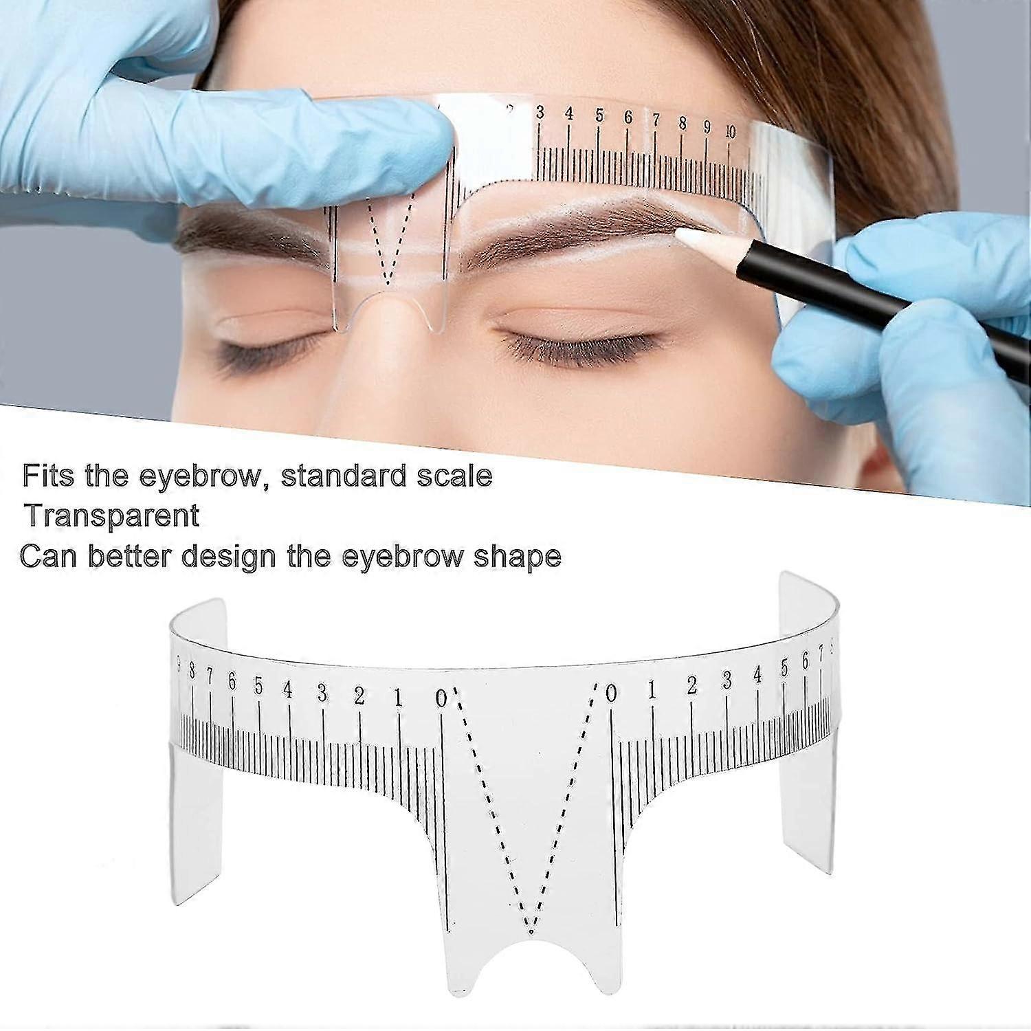 Eyebrow Ruler, Self Adhesive Eyebrow Sticker,Microblading Brow Shape ...