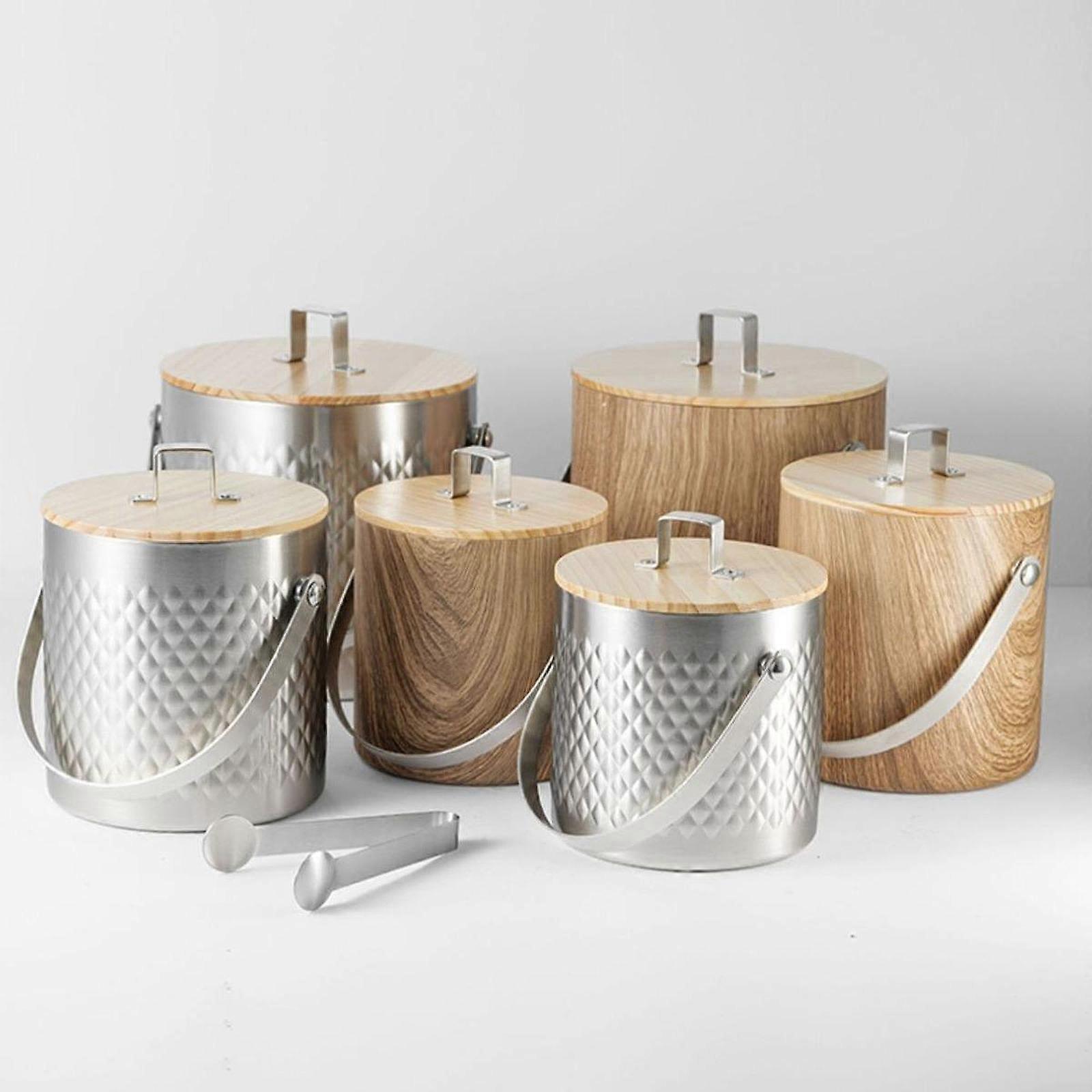 Ice Bucket with Lid and Tong Champagne Bucket for BBQ Home Family ...