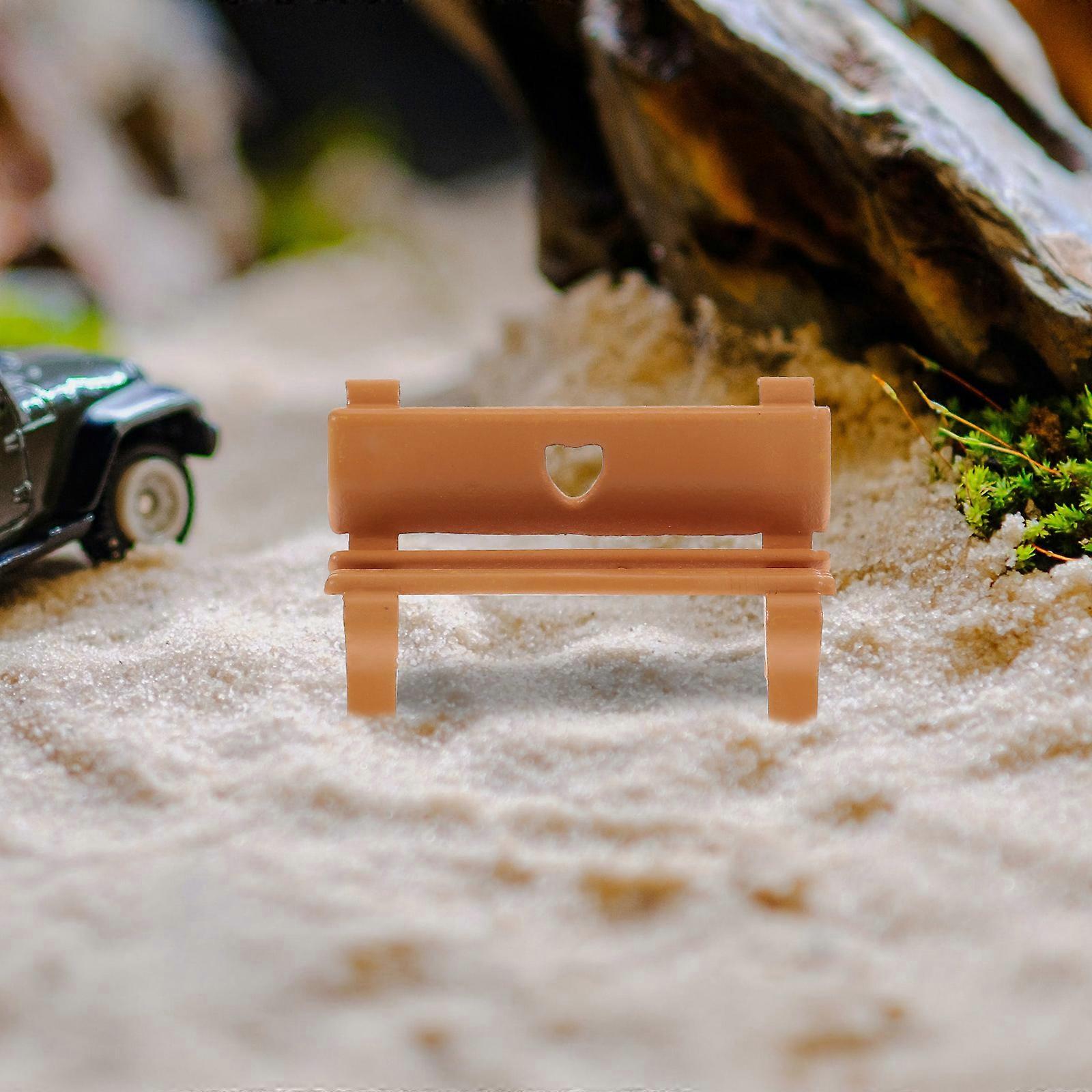 4pcs Micro Landscape Layout Mini Bench Model Miniature Bench Sand Table ...