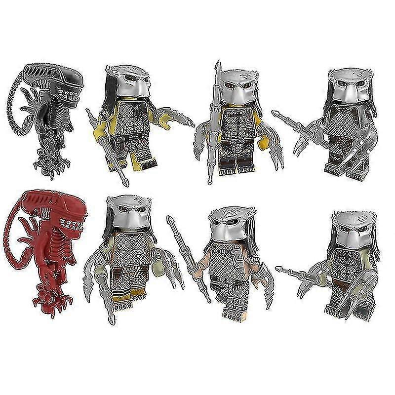 8pc Predator Alien Assembled Minifigures Toy | Fruugo UK