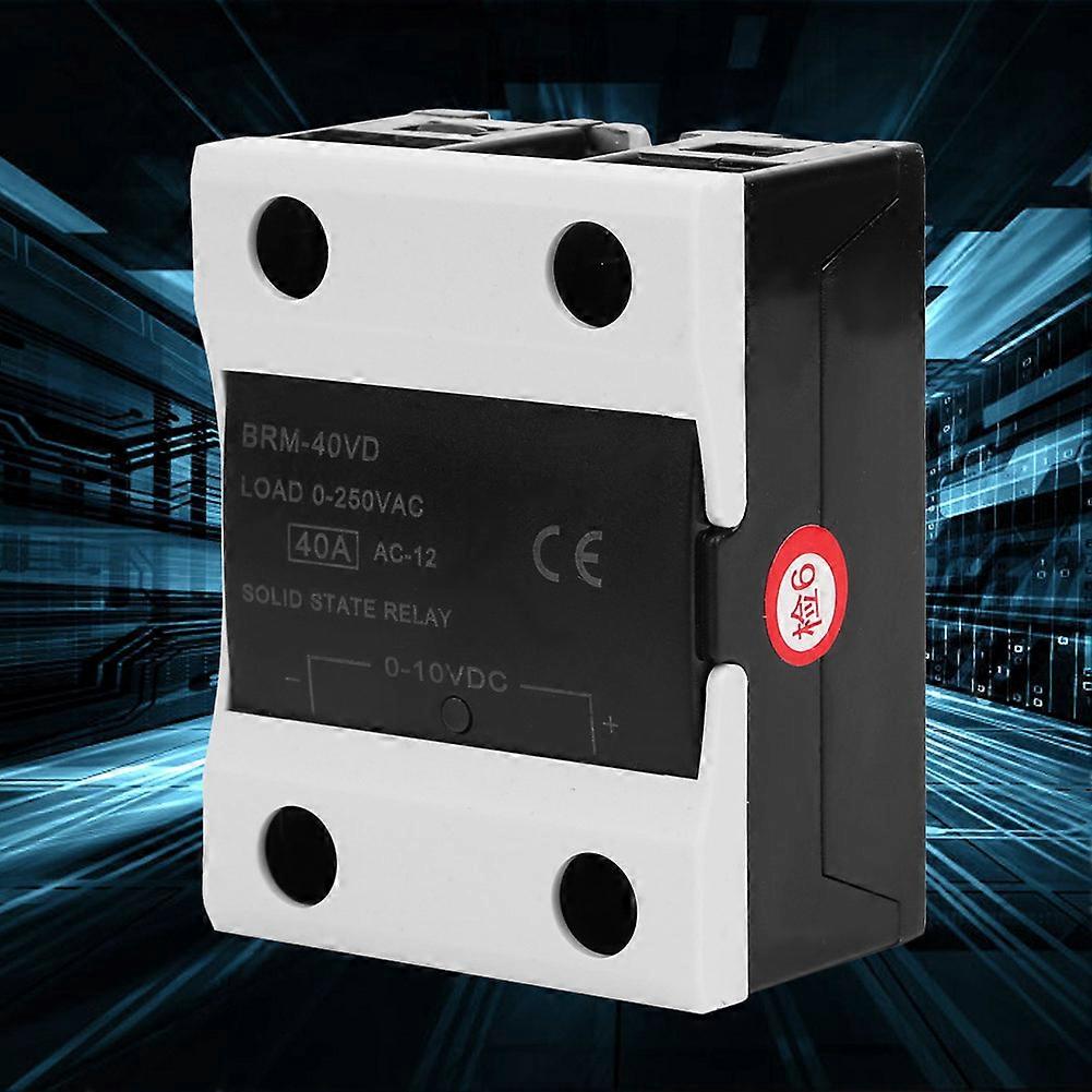 BERM BRM-40VD Solid State Relay 40A DC 0~10V - AC 0~250V Flame ...