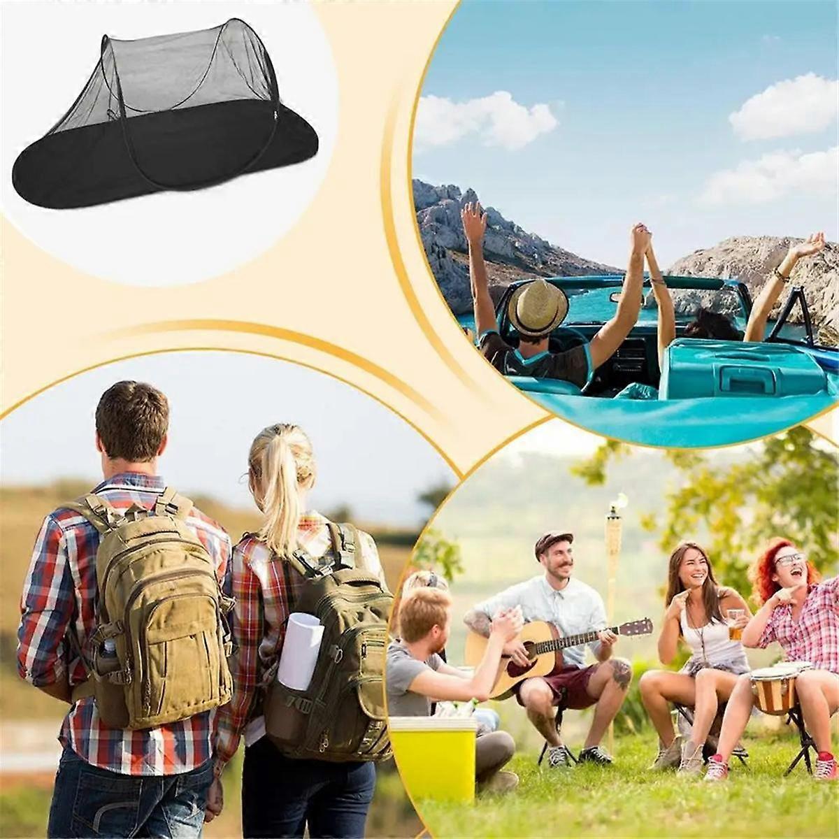 Portable Gnat Mesh Tent Breathable Mesh Bugnet Gnat Mesh Tarp Tent ...