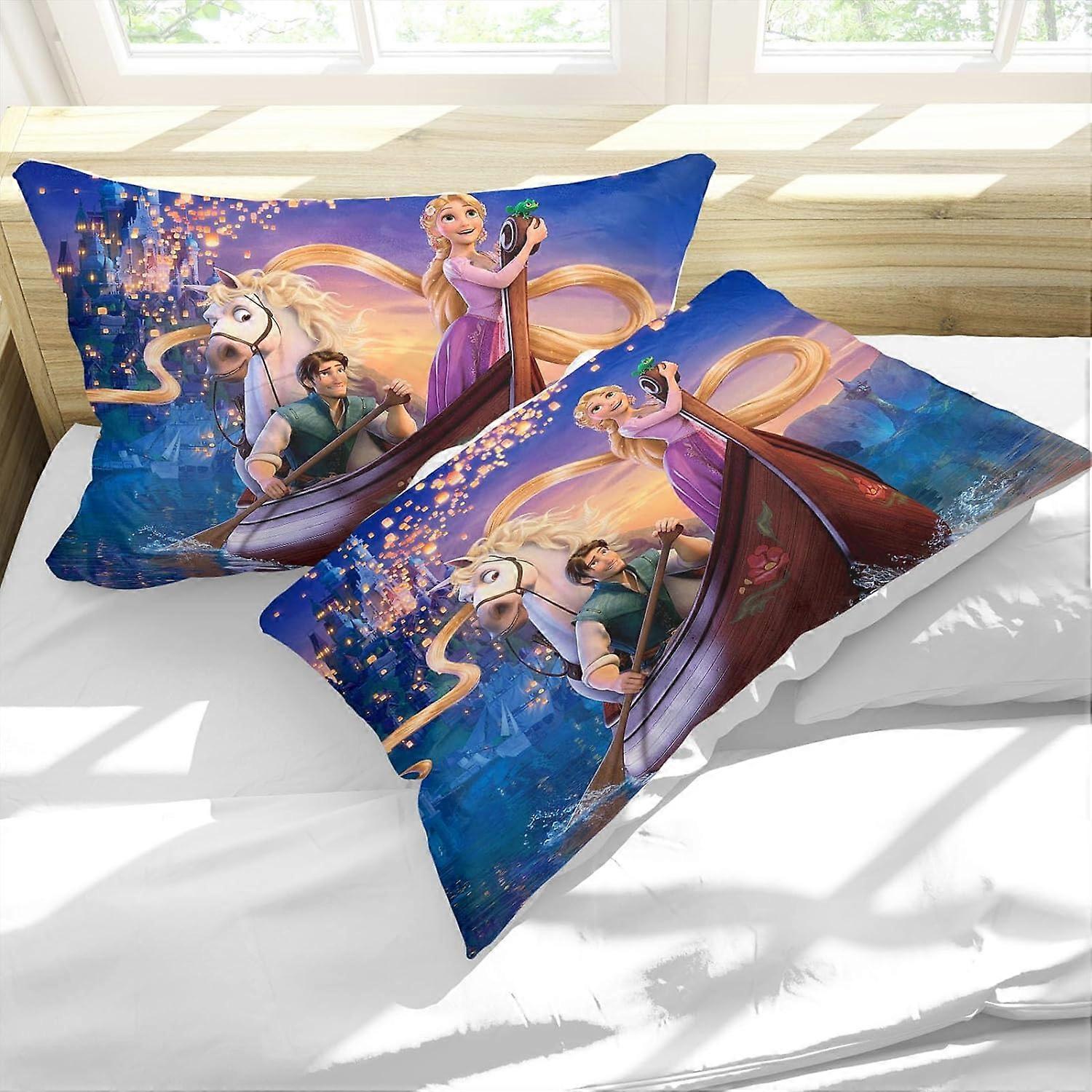 Princess, Anime Rapunzel Mermaid Ariel Bedding Set for Teens, Cartoon ...