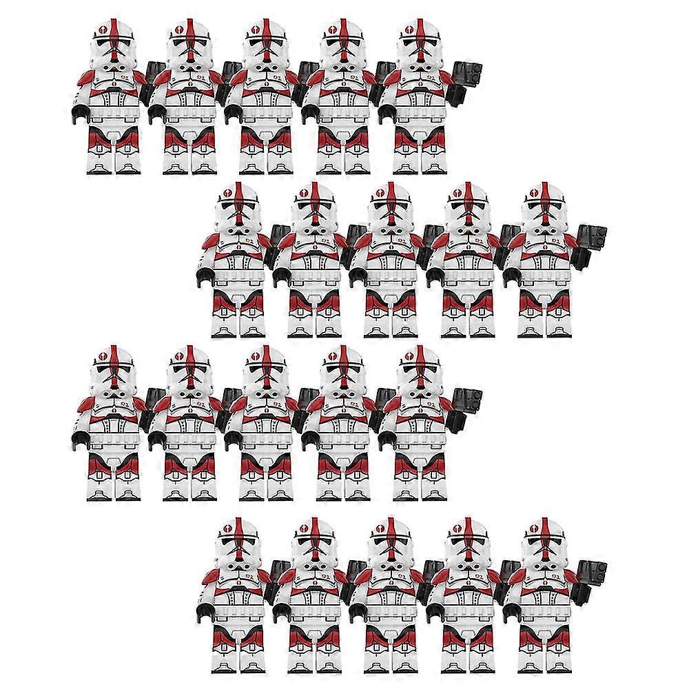 20pcs 91st Jet Trooper Clone Trooper Minifigure Star Wars +base Plate ...