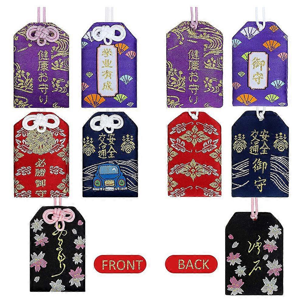 5 Pieces Japanese Omamori Sachet Lucky Amulet Charms for Health ...