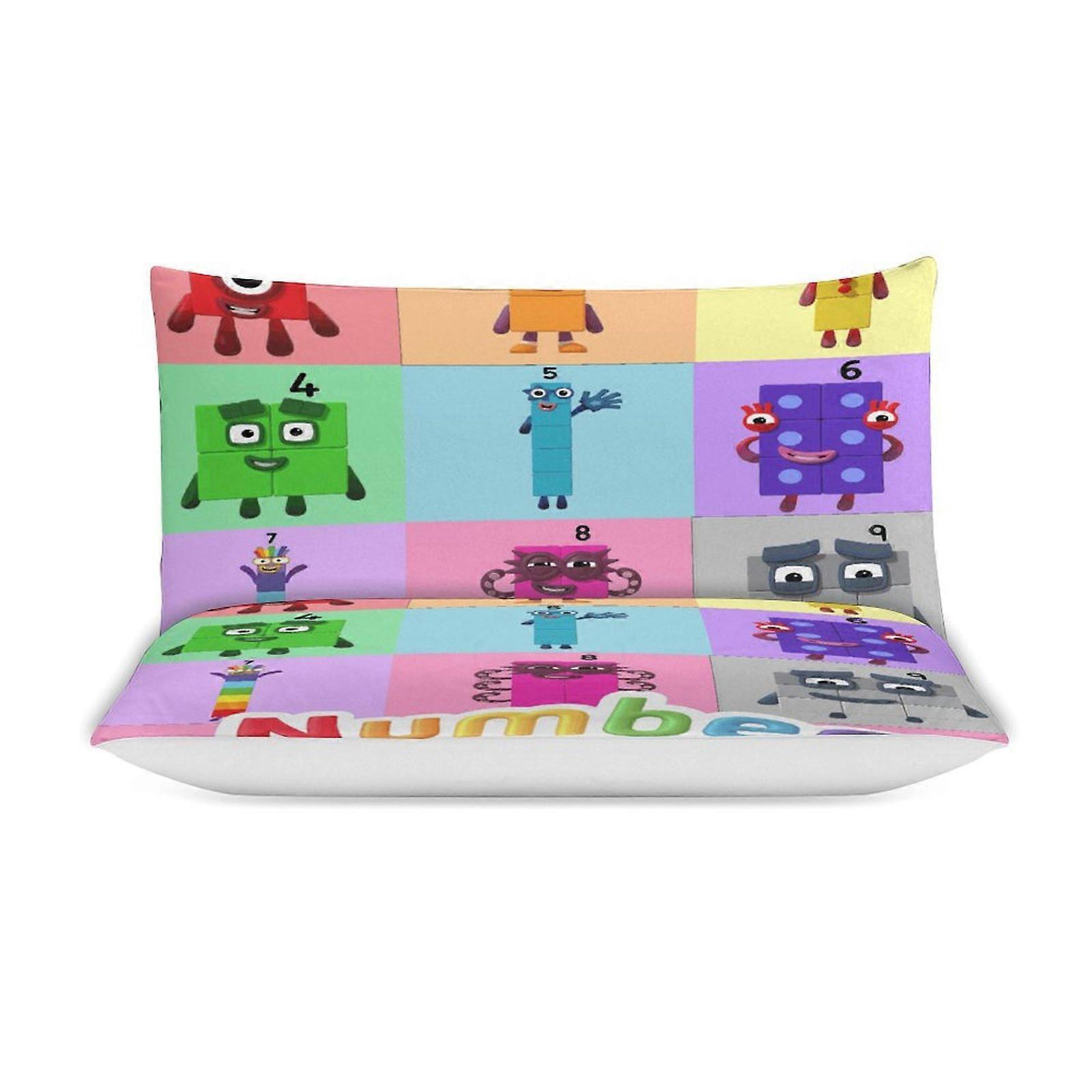 bedding set CA134 Numberblocks Bed Duvet Cover Microfiber Bedding Sets ...