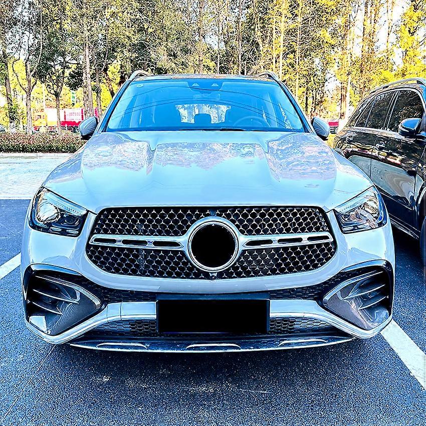 For Mercedes Benz GLE class W167 C167 2024+ GLE450 GLE53 AMG Front Bumper Fog Lamp Grille Cover ...