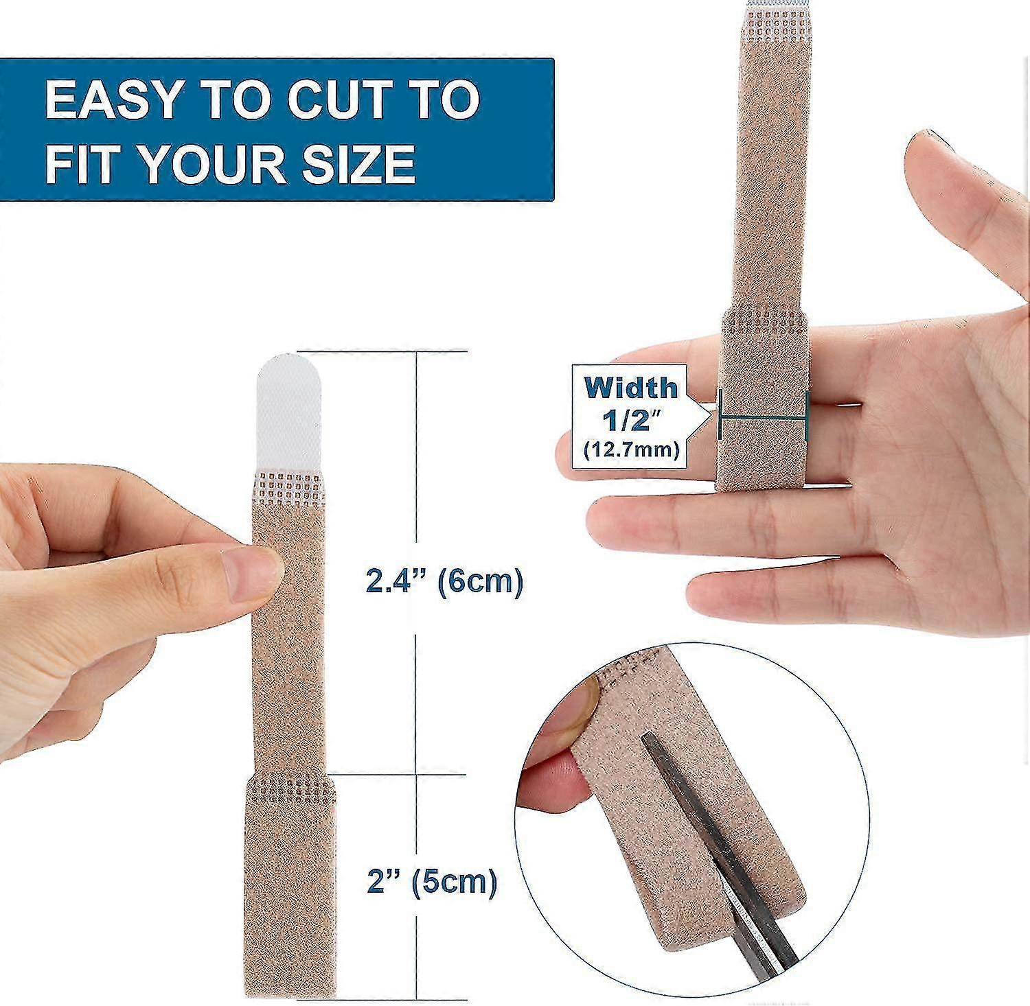 Finger Tape for Jammed, Swollen, Dislocated Finger Joint - 12 Pcs ...