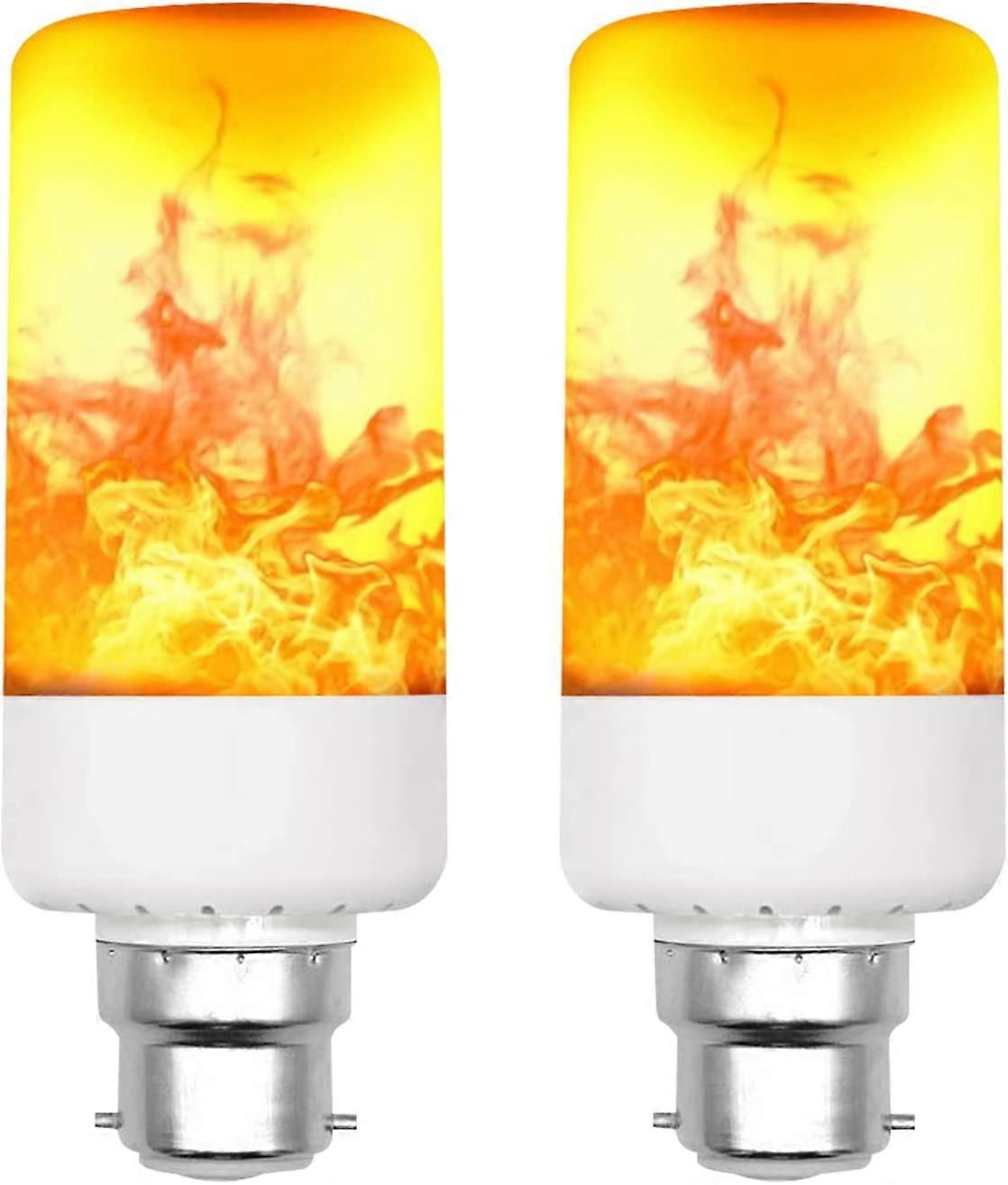 ANDUCKUK LED Flame Light Bulb Flame Effect 5W B22 Dancing Fire Light ...