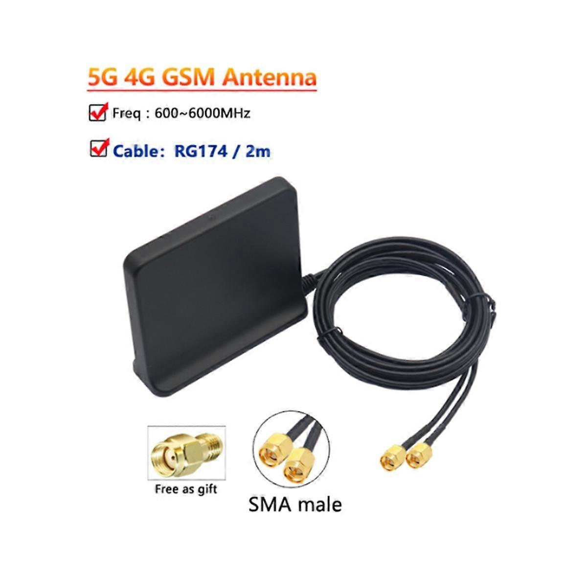 Signal Boost 5G 4G LTE 3G GSM Mimo Aerial High Gain 12Dbi 600-6000Mhz External Omni WiFi Antenna ...