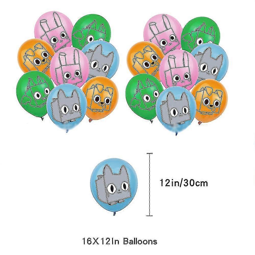 Roblox Pet Simulator X Theme Kids Birthday Party Supplies Balloons Kit ...