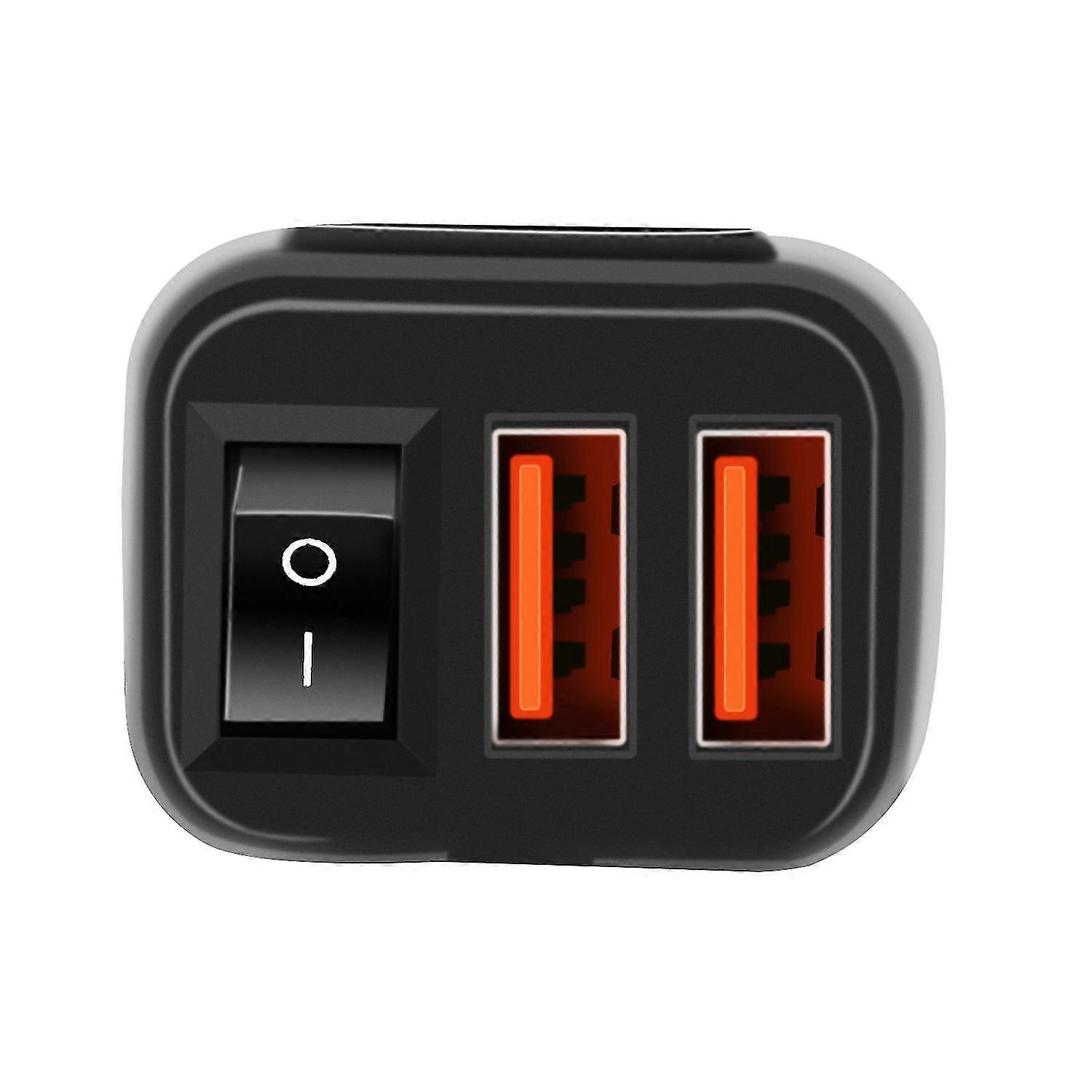 Motorcycle Usb Charger, Qc 3.0 Usb Socket And 6-30v Led Voltmeter ...