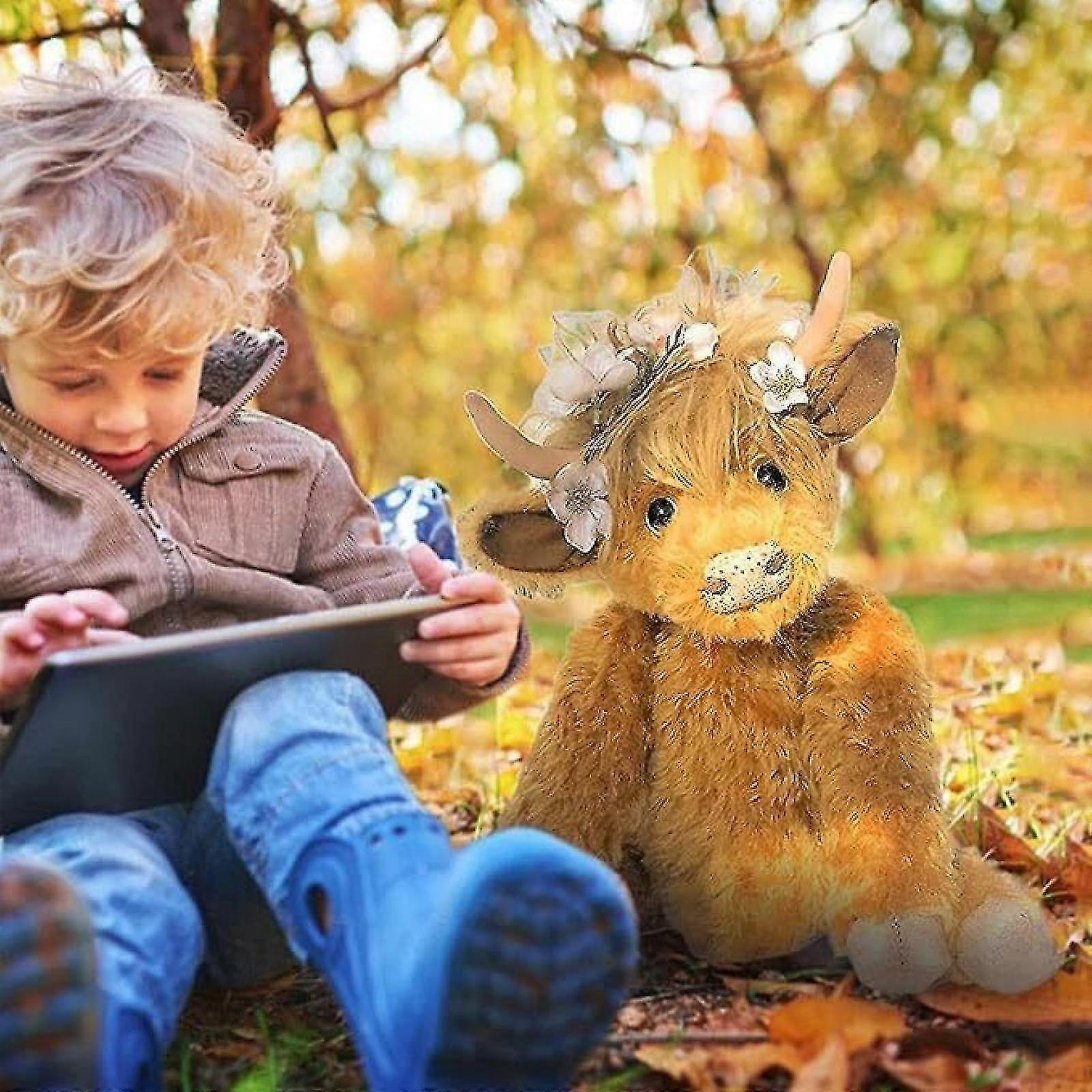 2024 Highland Cow Wearing Flowers,scottish Handmade Highland Cattle ...