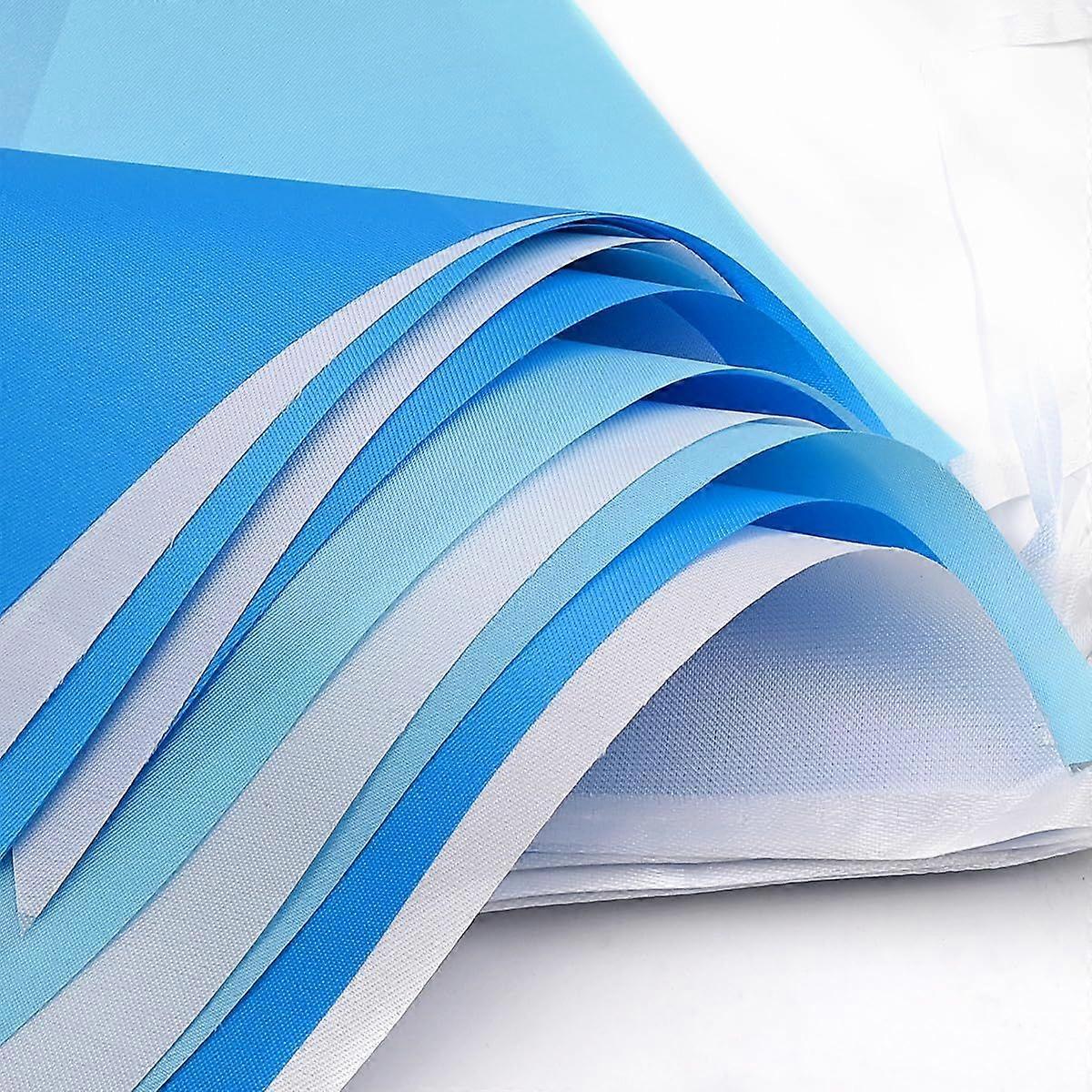 66ft Bunting Banner - Blue and White Reusable Flags for Party | Fruugo UK