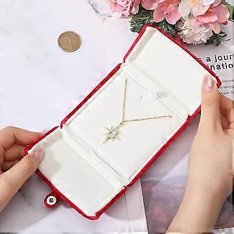 Velvet Necklace Gift Box Double Door Velvet Jewelry Pendant Box Small ...