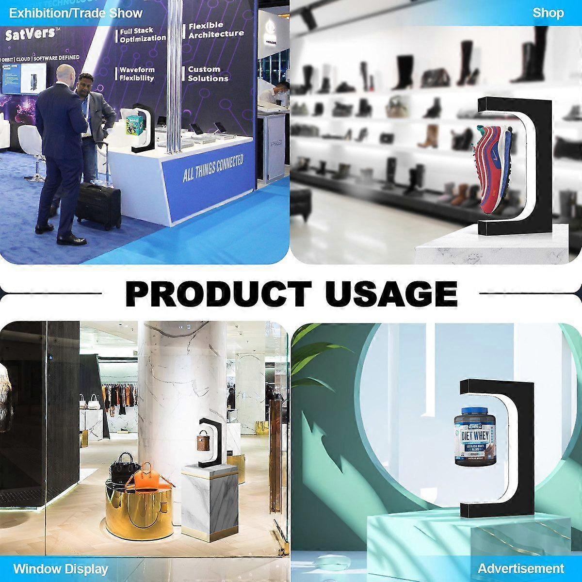 Levitating Shoe Display Lamp Stand Floating Rotating Rack | Fruugo UK