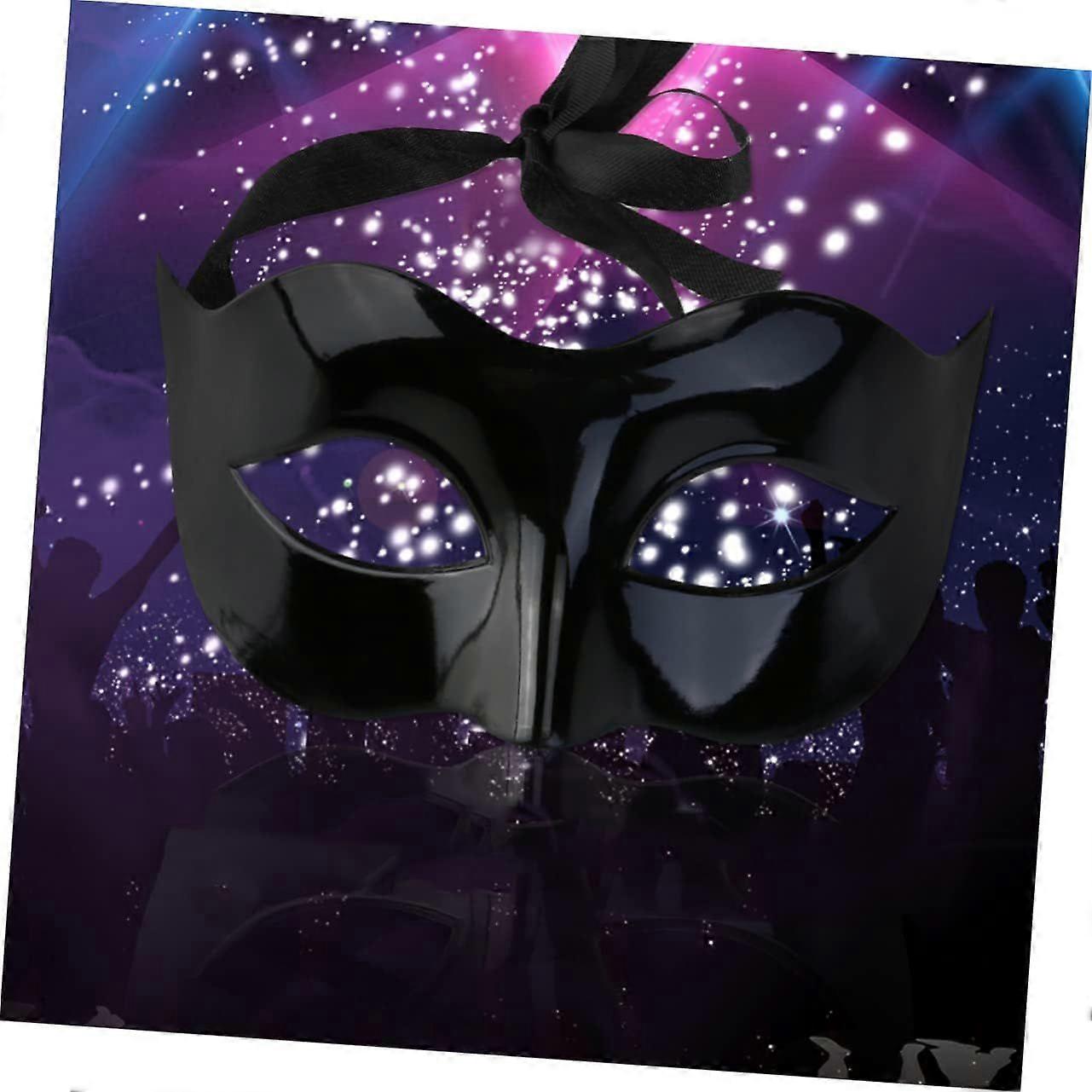 Men Silver Half Face Masquerade Eye Mask for Costume Ball Elegant Party ...